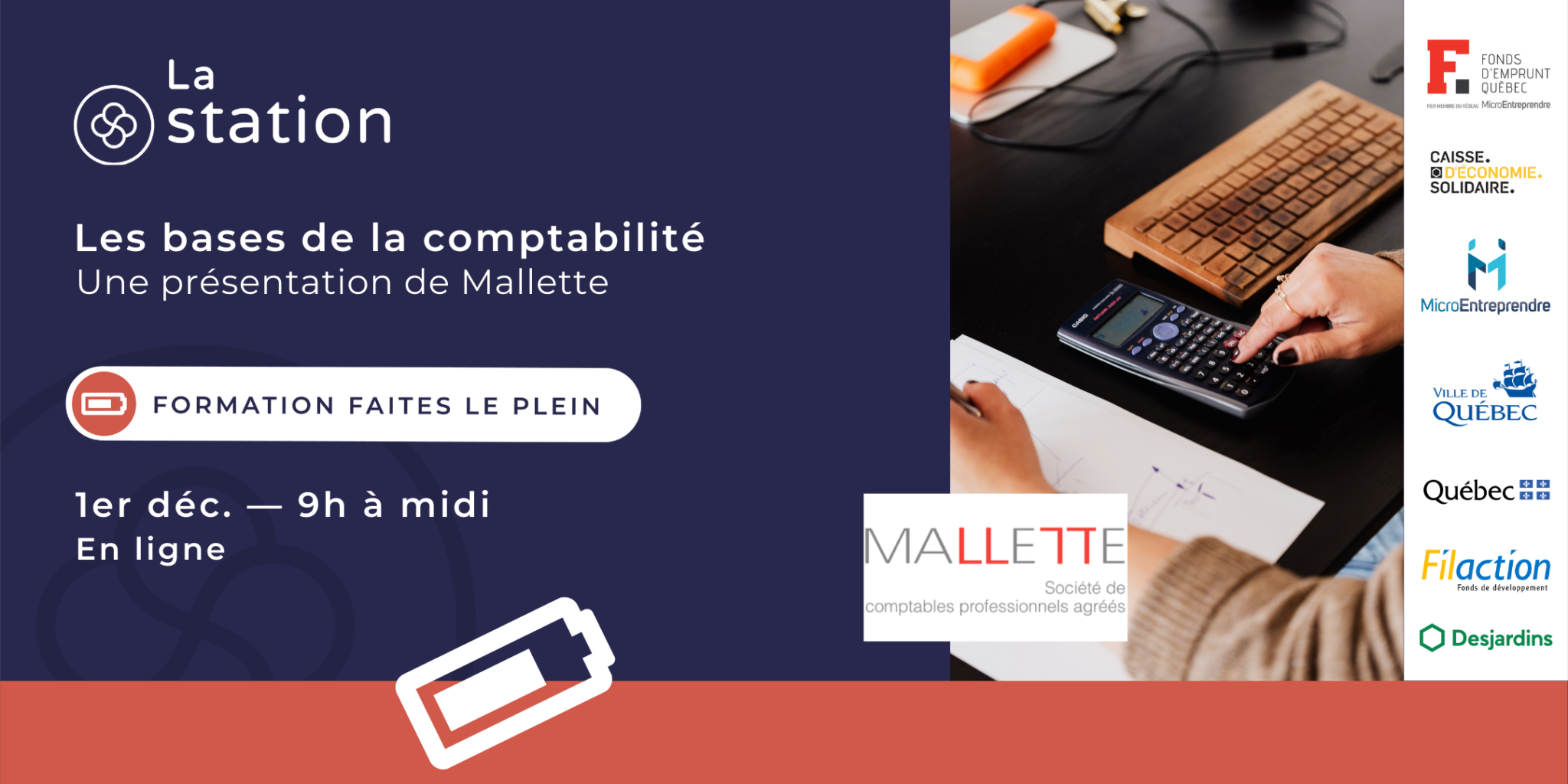 Les bases de la comptabilité - La Station